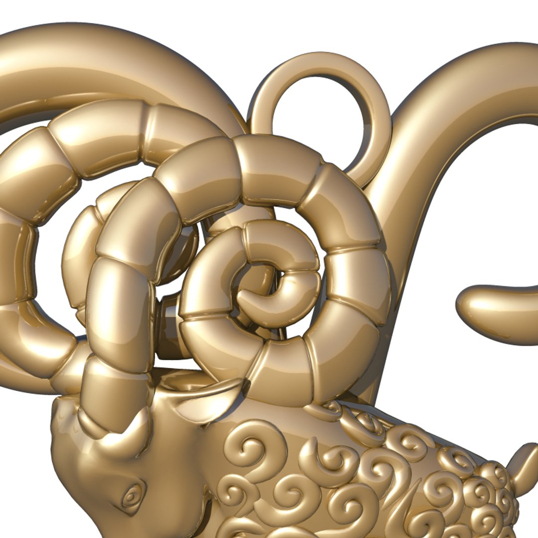 Horoscope Sign Aries 3d Max