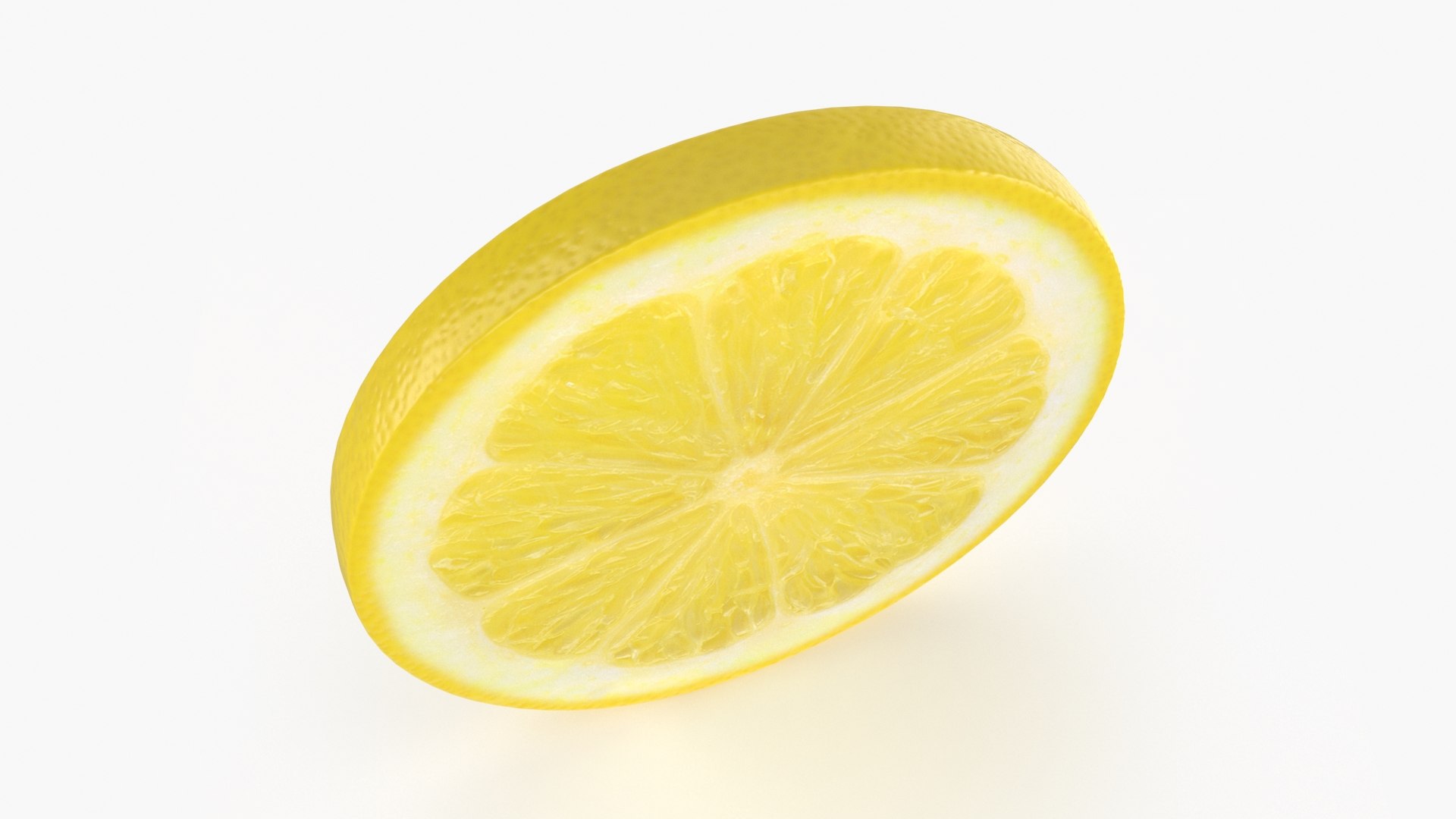Round Lemon Slice 3D - TurboSquid 1990055