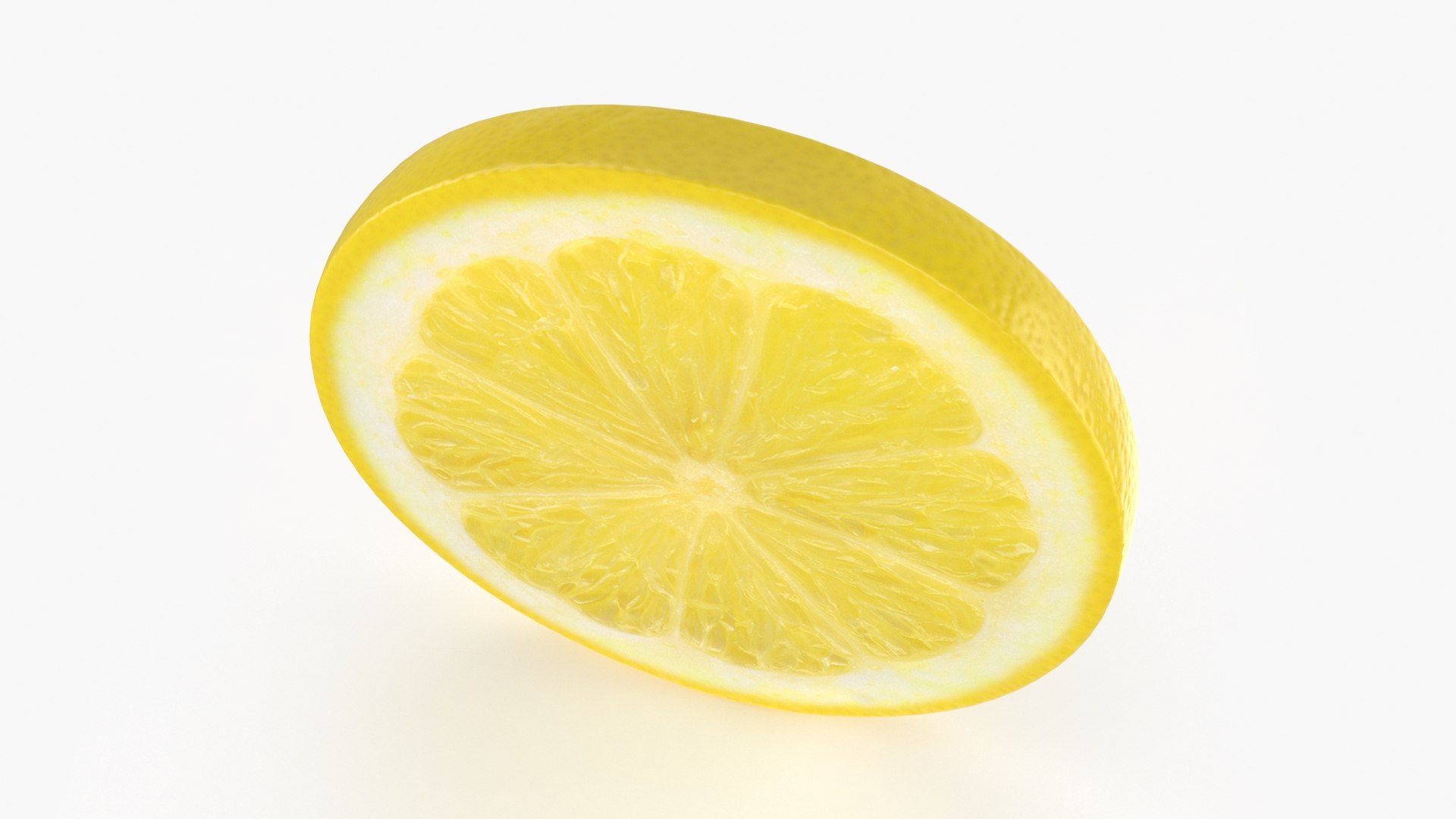 Round Lemon Slice 3D - TurboSquid 1990055