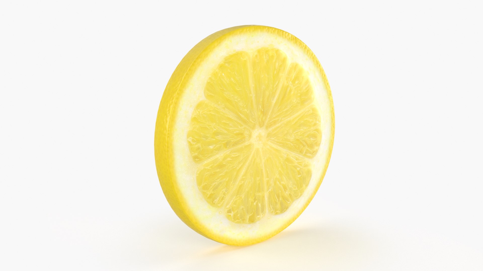 Round Lemon Slice 3D - TurboSquid 1990055