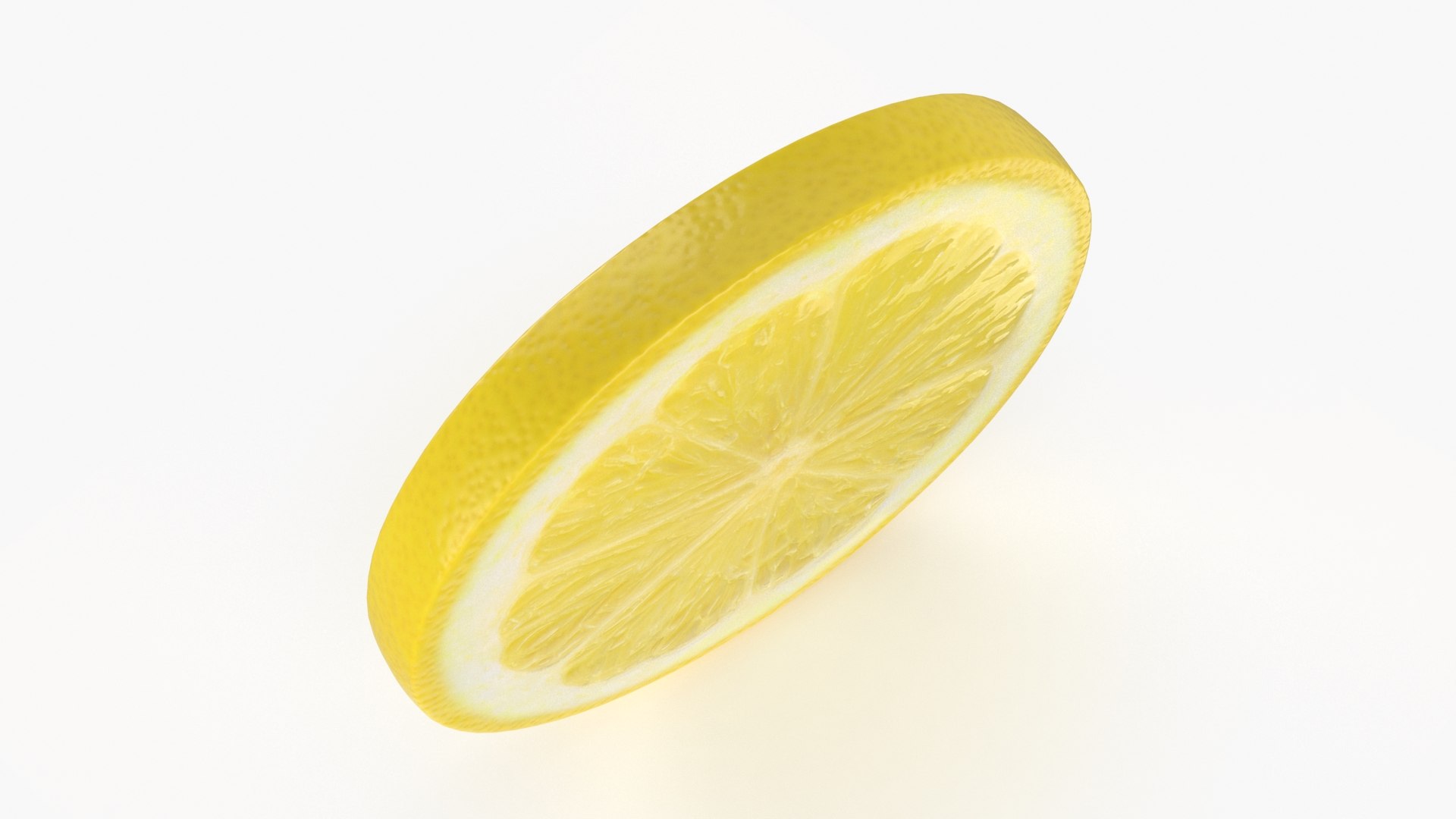 Round Lemon Slice 3D - TurboSquid 1990055
