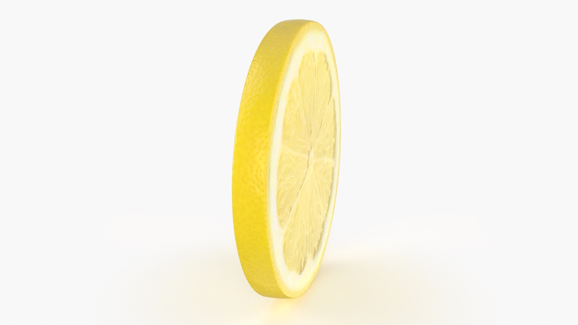Round Lemon Slice 3D - TurboSquid 1990055