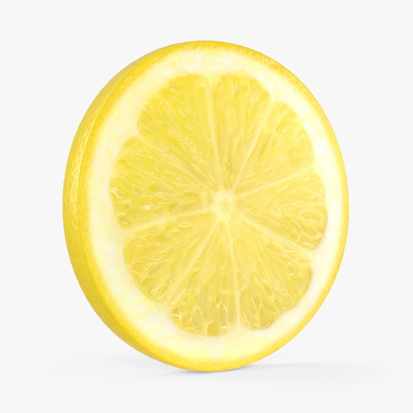 Round Lemon Slice 3D - TurboSquid 1990055