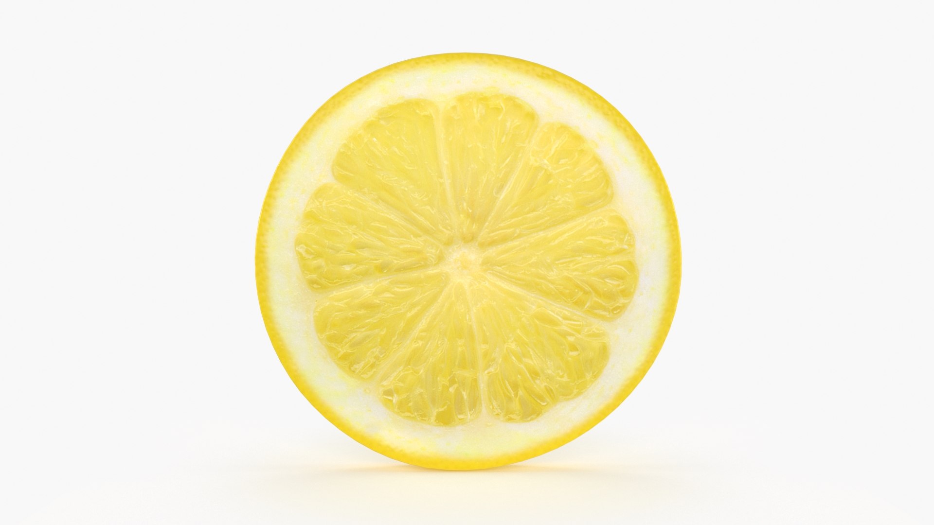 Round Lemon Slice 3D - TurboSquid 1990055