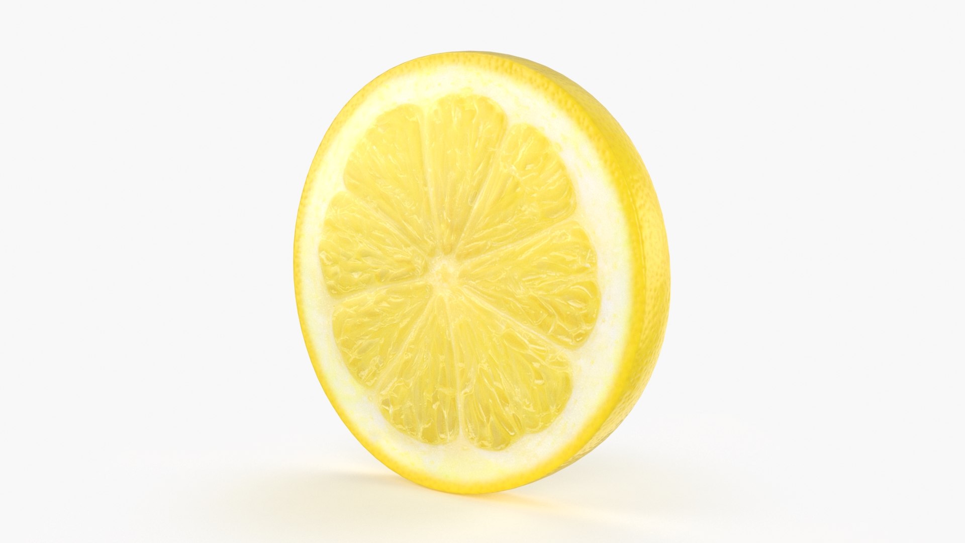 Round Lemon Slice 3D - TurboSquid 1990055