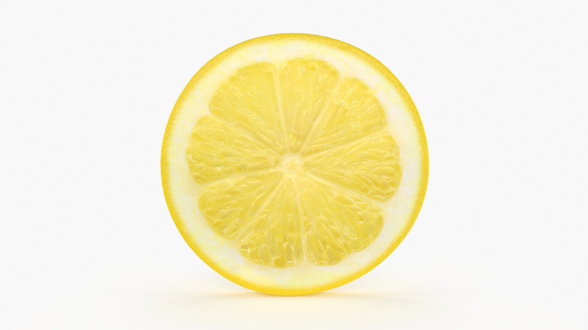 Round Lemon Slice 3D - TurboSquid 1990055