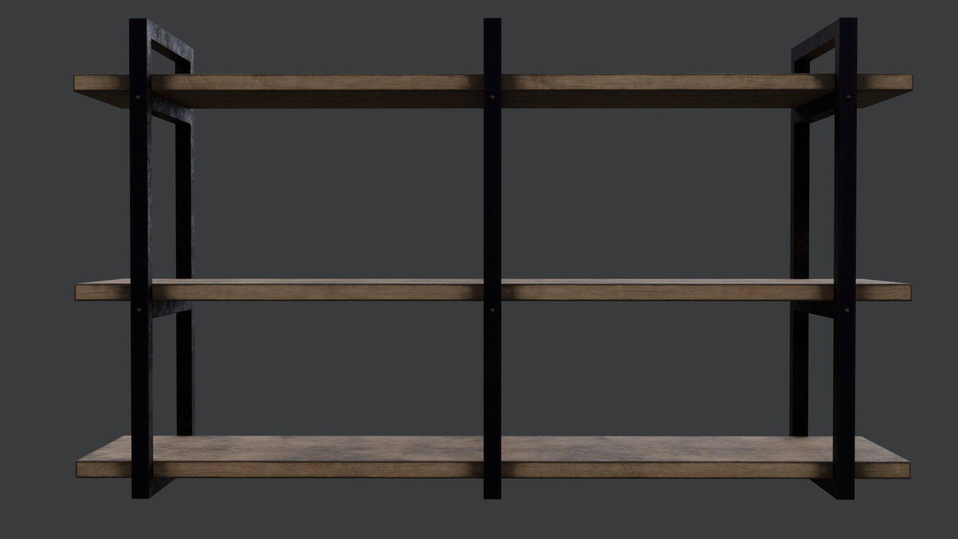 3D 3 tier wall shelf model - TurboSquid 2062087