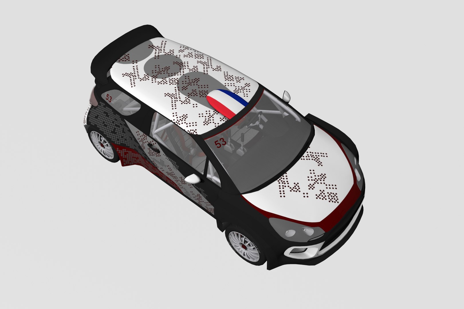 Custom design rally car model - TurboSquid 1521193