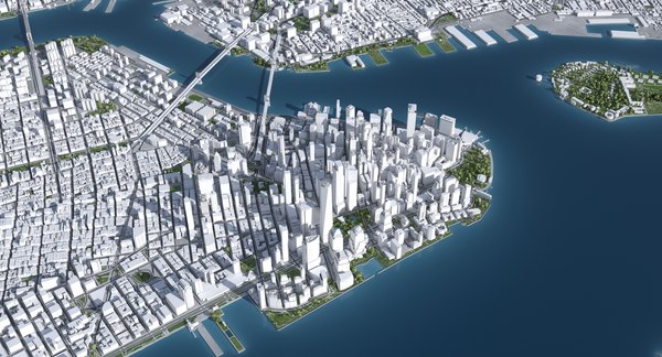 3d model new york cityscape