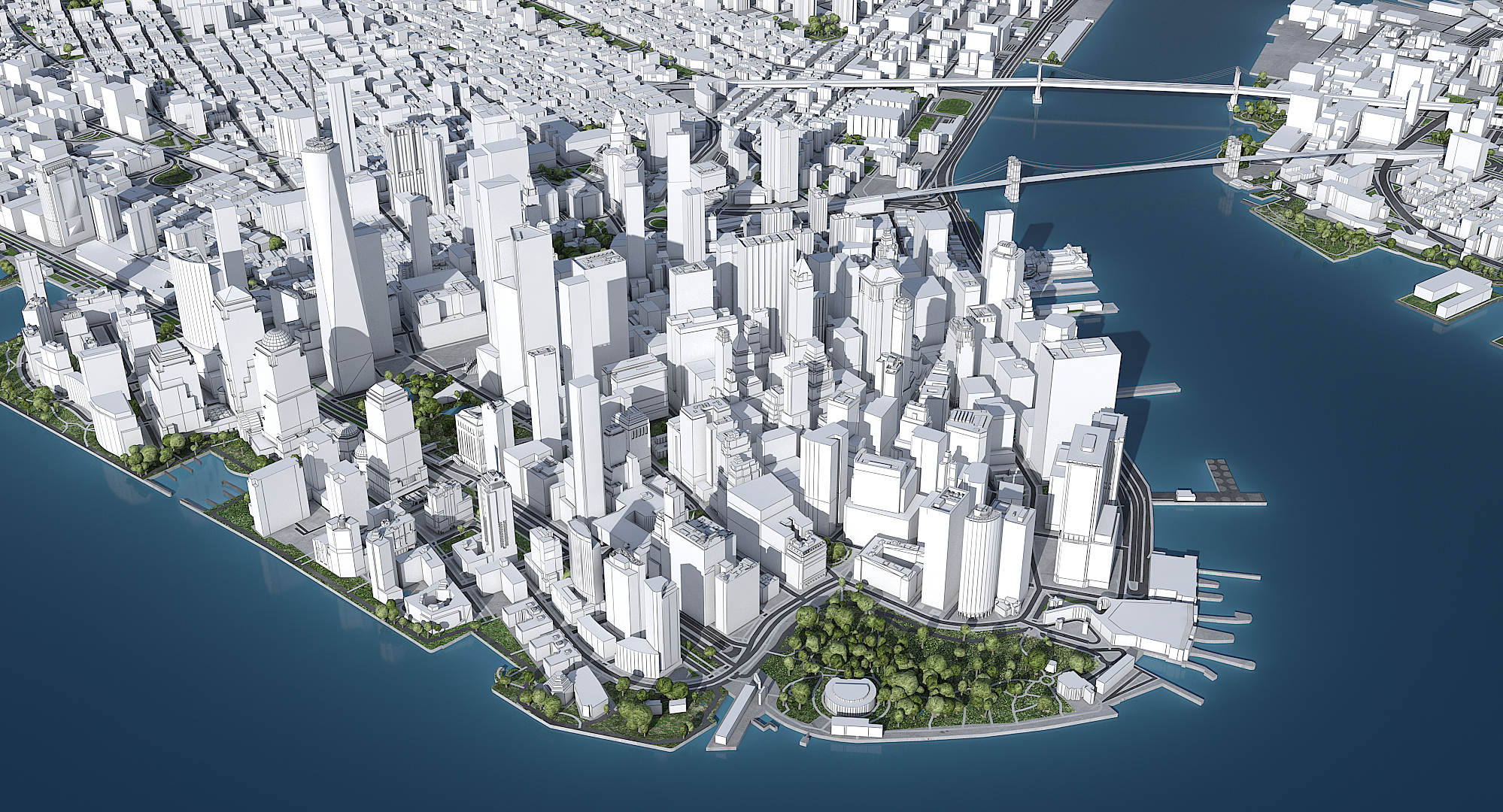 3d model new york cityscape