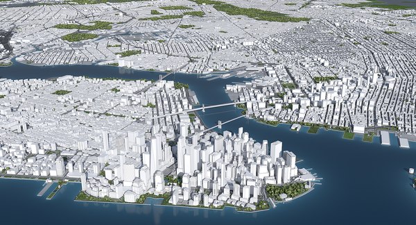 3d model new york cityscape