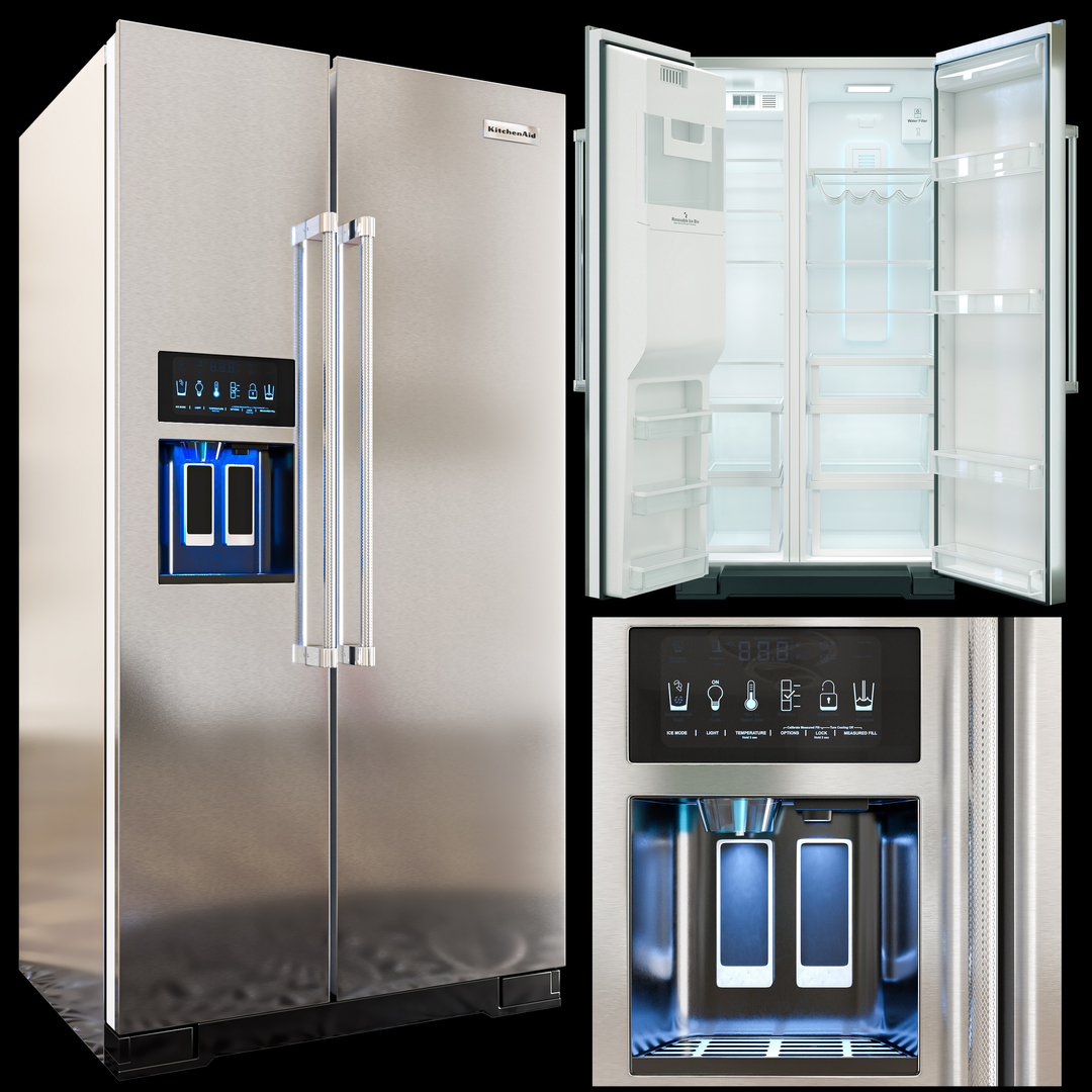 refrigeradores de cozinha Modelo 3D - TurboSquid 1946172