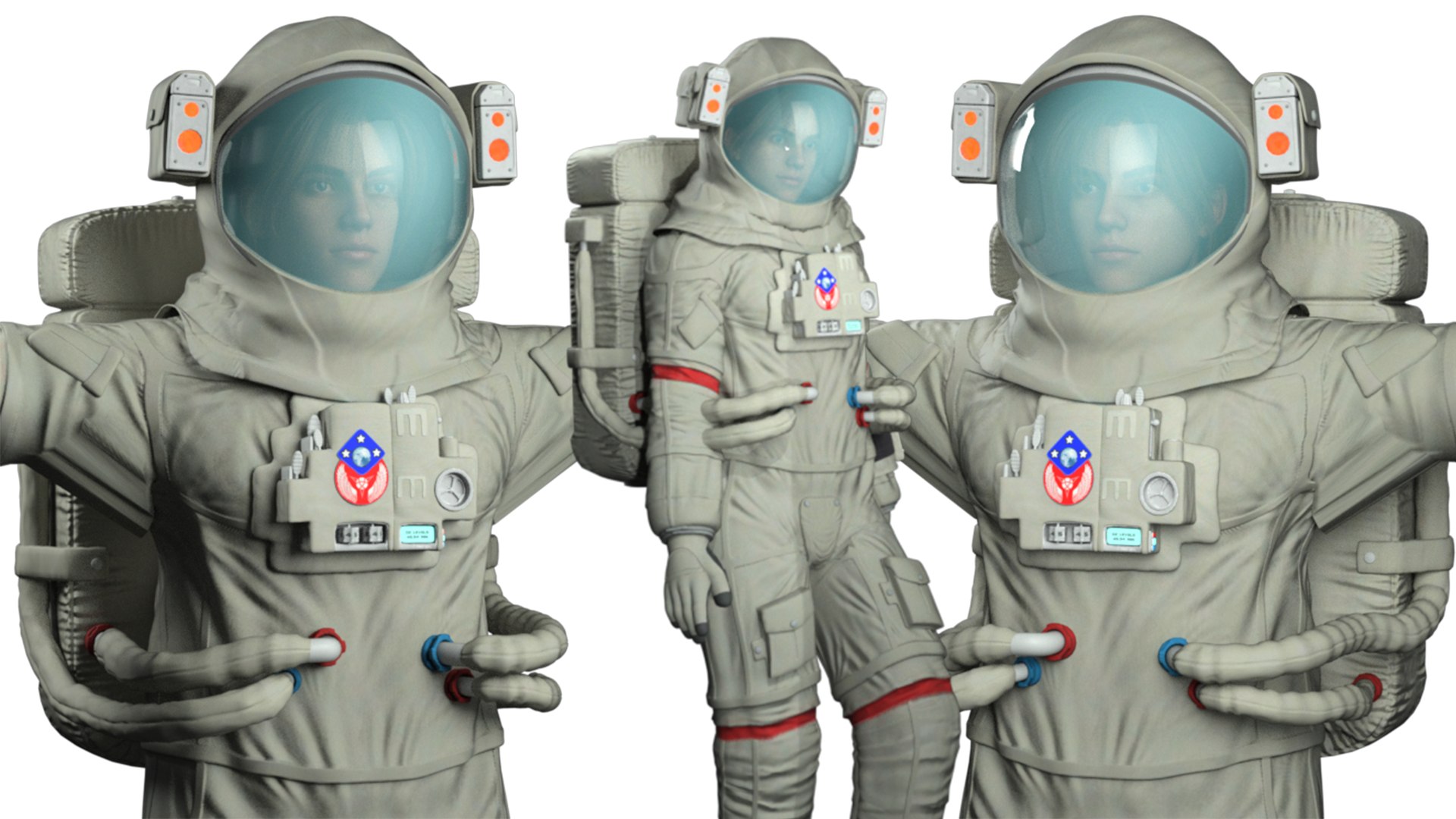 NASA XEMU Artemis Spacesuit Rigged 3D model 3D - TurboSquid 2166901