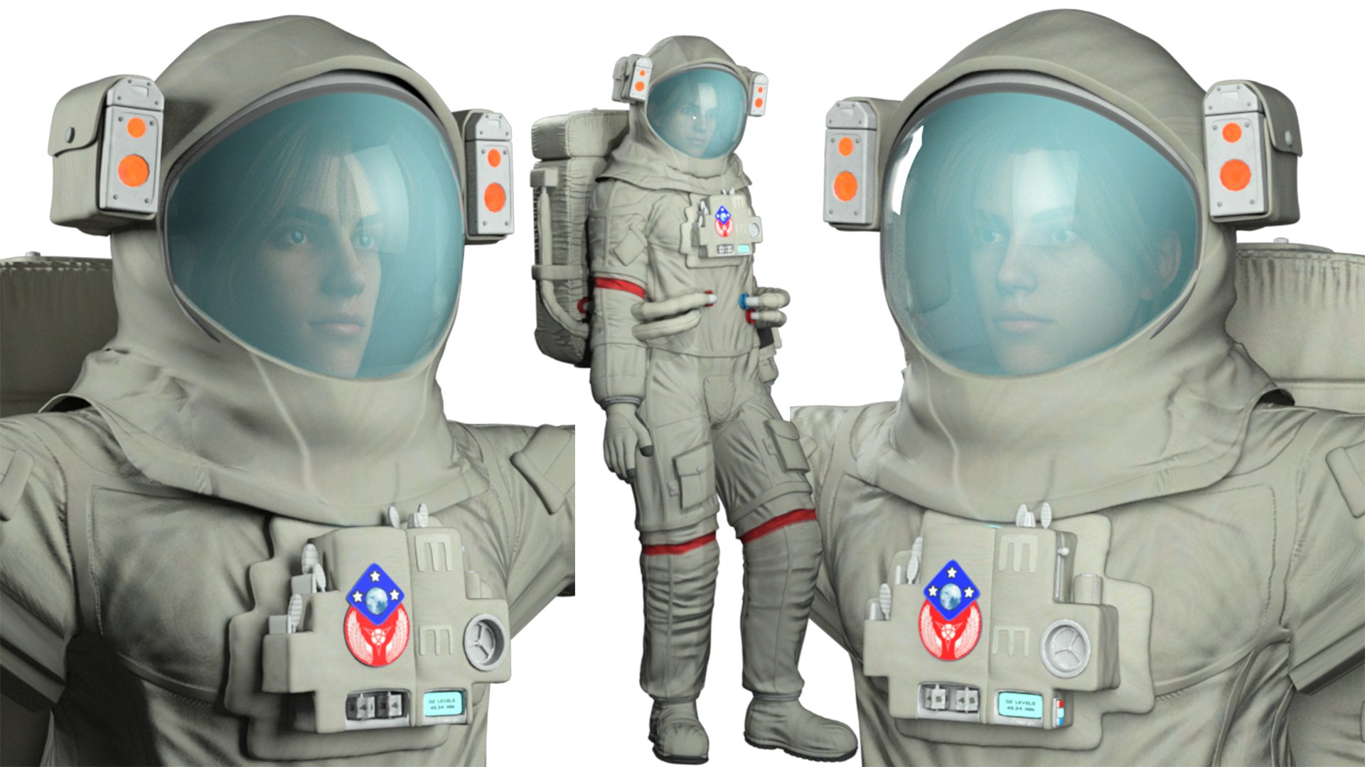 NASA XEMU Artemis Spacesuit Rigged 3D model 3D - TurboSquid 2166901