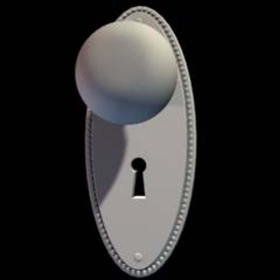 doorknob keyhole 3d 3ds