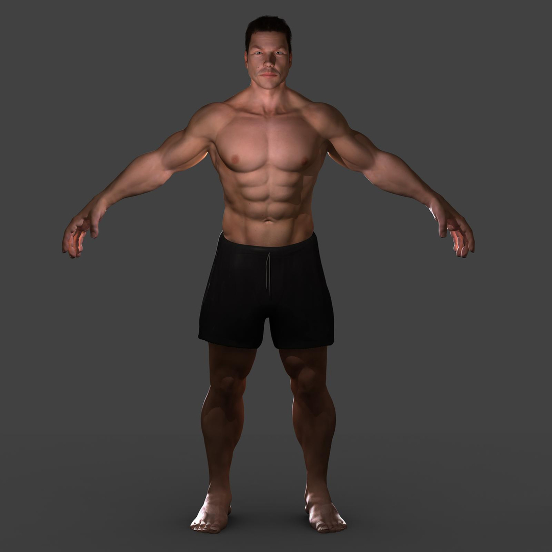 3d Planes Body Male