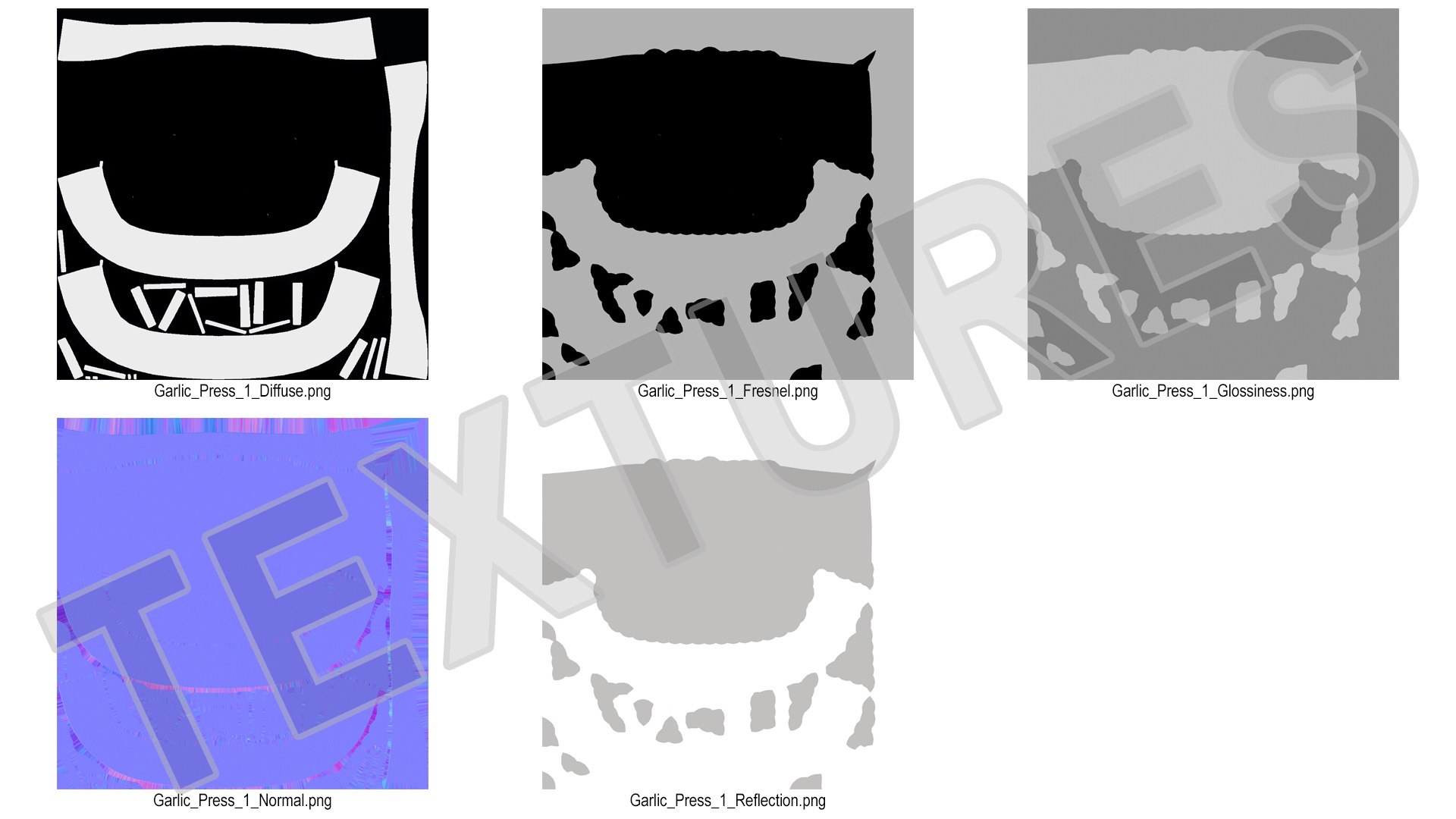 3D Arc Shaped Garlic Press White - TurboSquid 2115202