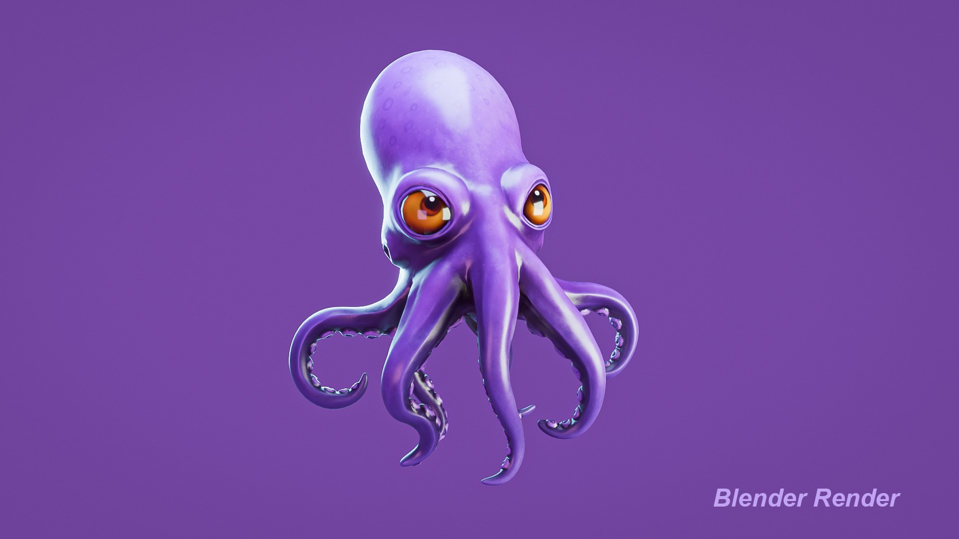 3D Cartoon Octopus Low-poly Model - TurboSquid 2302972