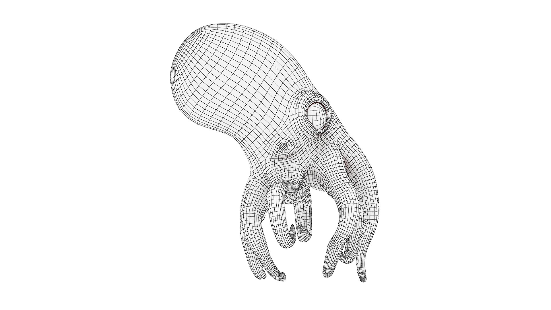 3D Cartoon Octopus Low-poly Model - TurboSquid 2302972