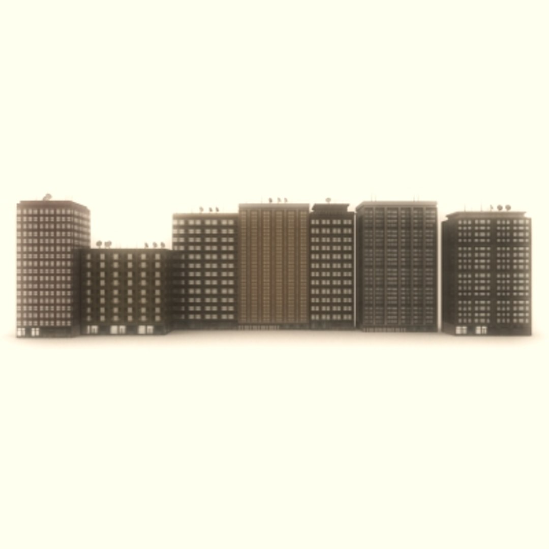 3d 7 buildings