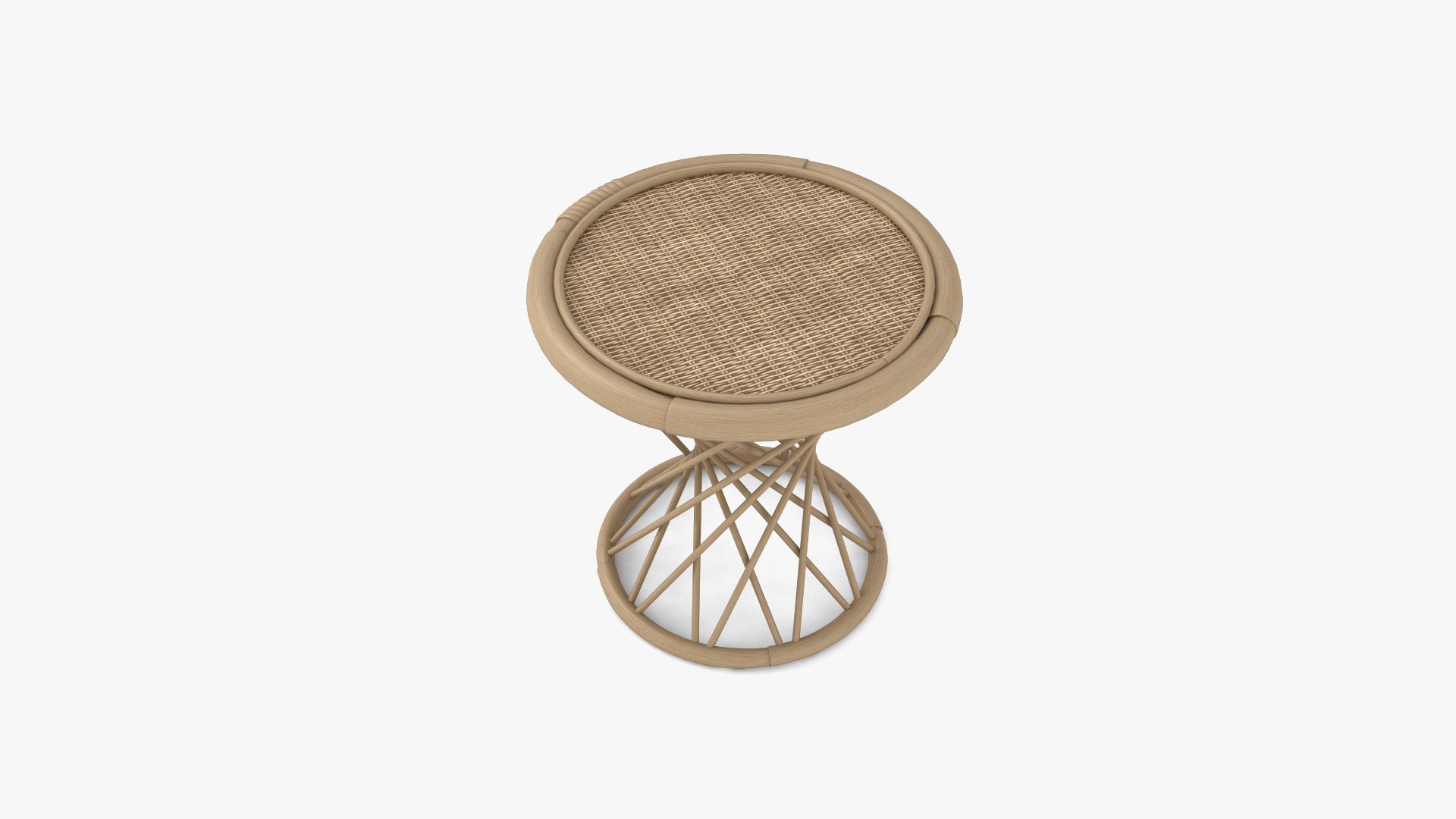 Rattan Coffee Table 3D Model - TurboSquid 2008813