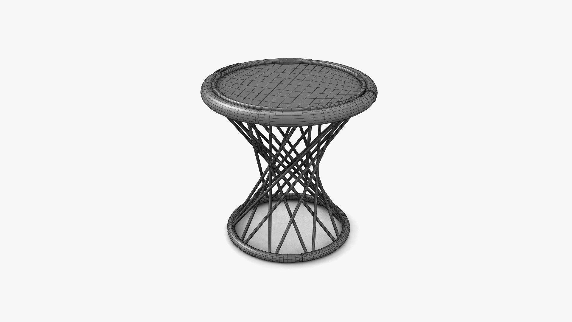 Rattan Coffee Table 3D Model - TurboSquid 2008813