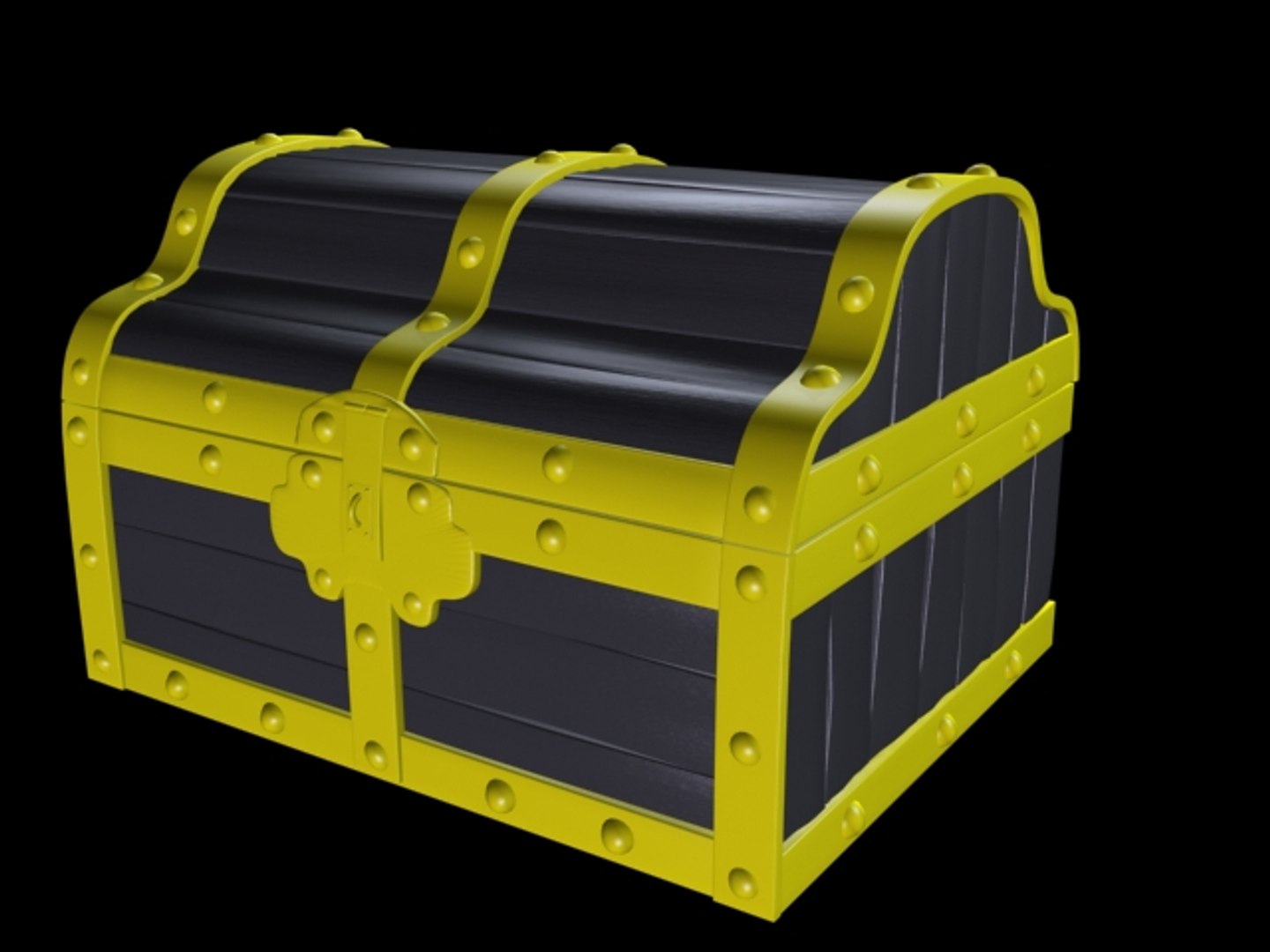 3d treasure chest model