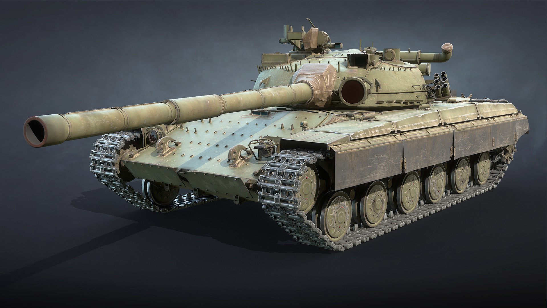 3D T-64BV Tank Game Ready model - TurboSquid 1879882