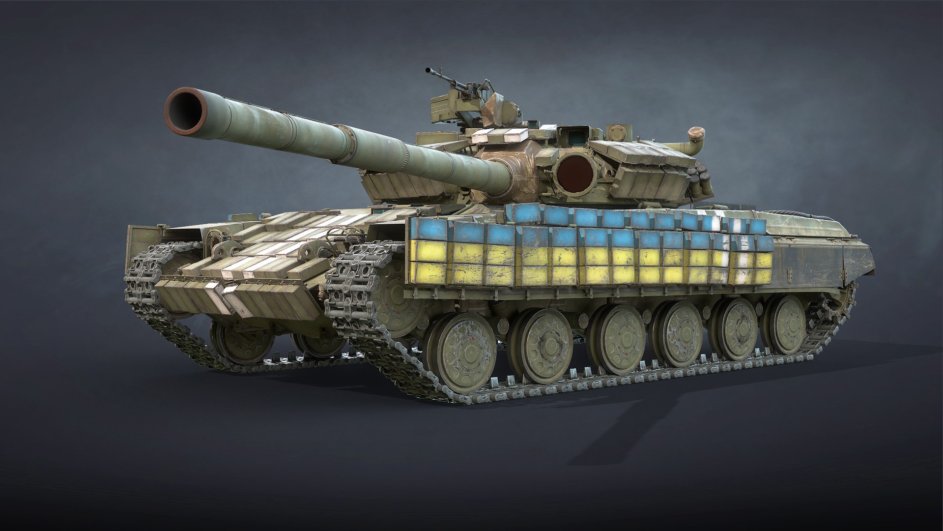 3D T-64BV Tank Game Ready model - TurboSquid 1879882