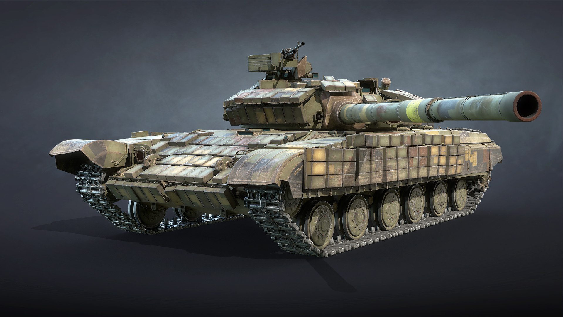 3D T-64BV Tank Game Ready model - TurboSquid 1879882