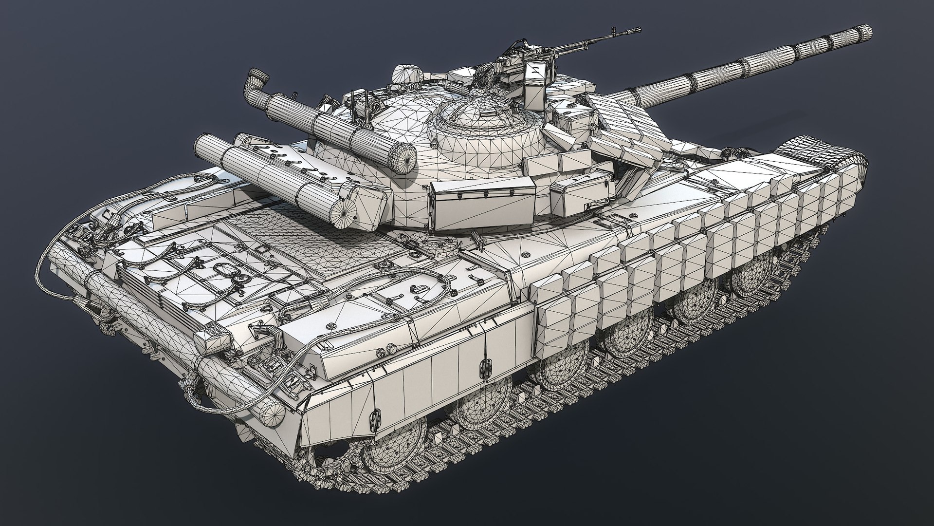 3D T-64BV Tank Game Ready model - TurboSquid 1879882