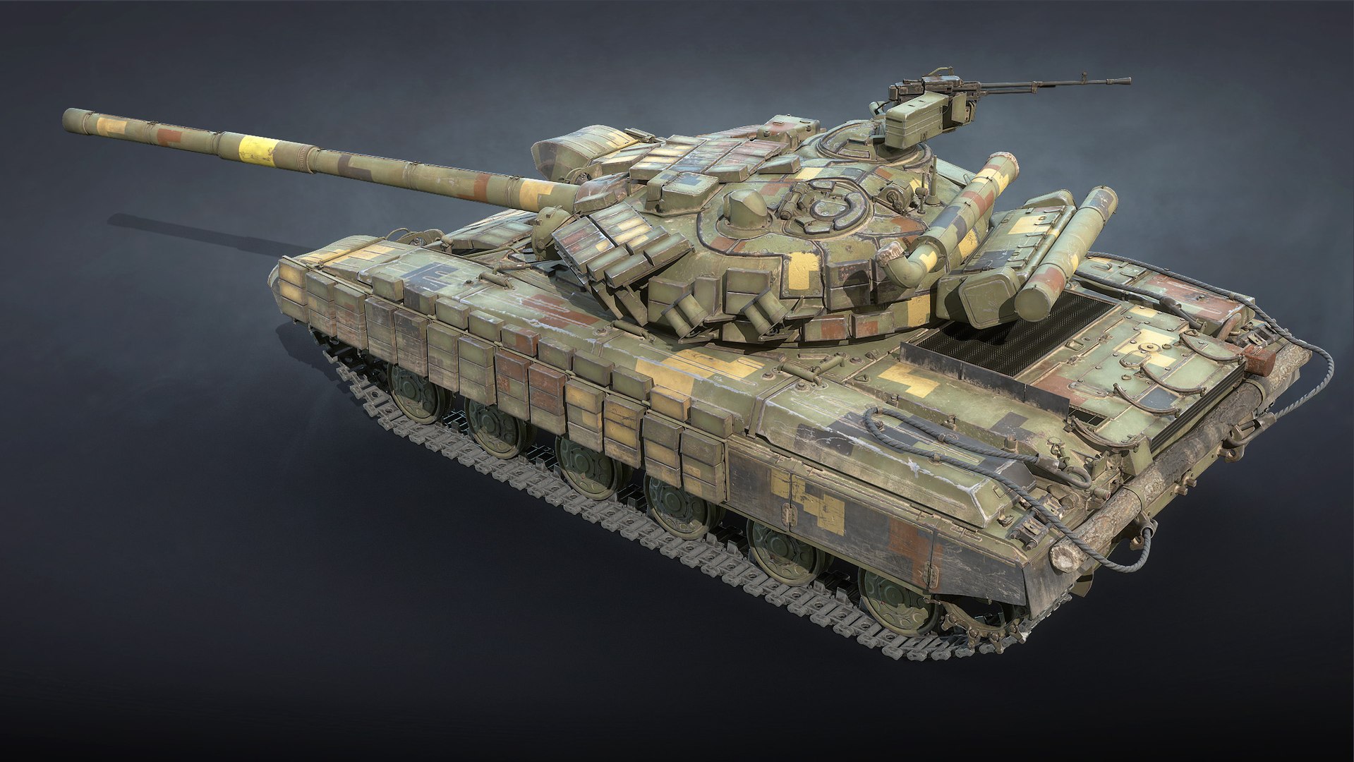 3D T-64BV Tank Game Ready model - TurboSquid 1879882