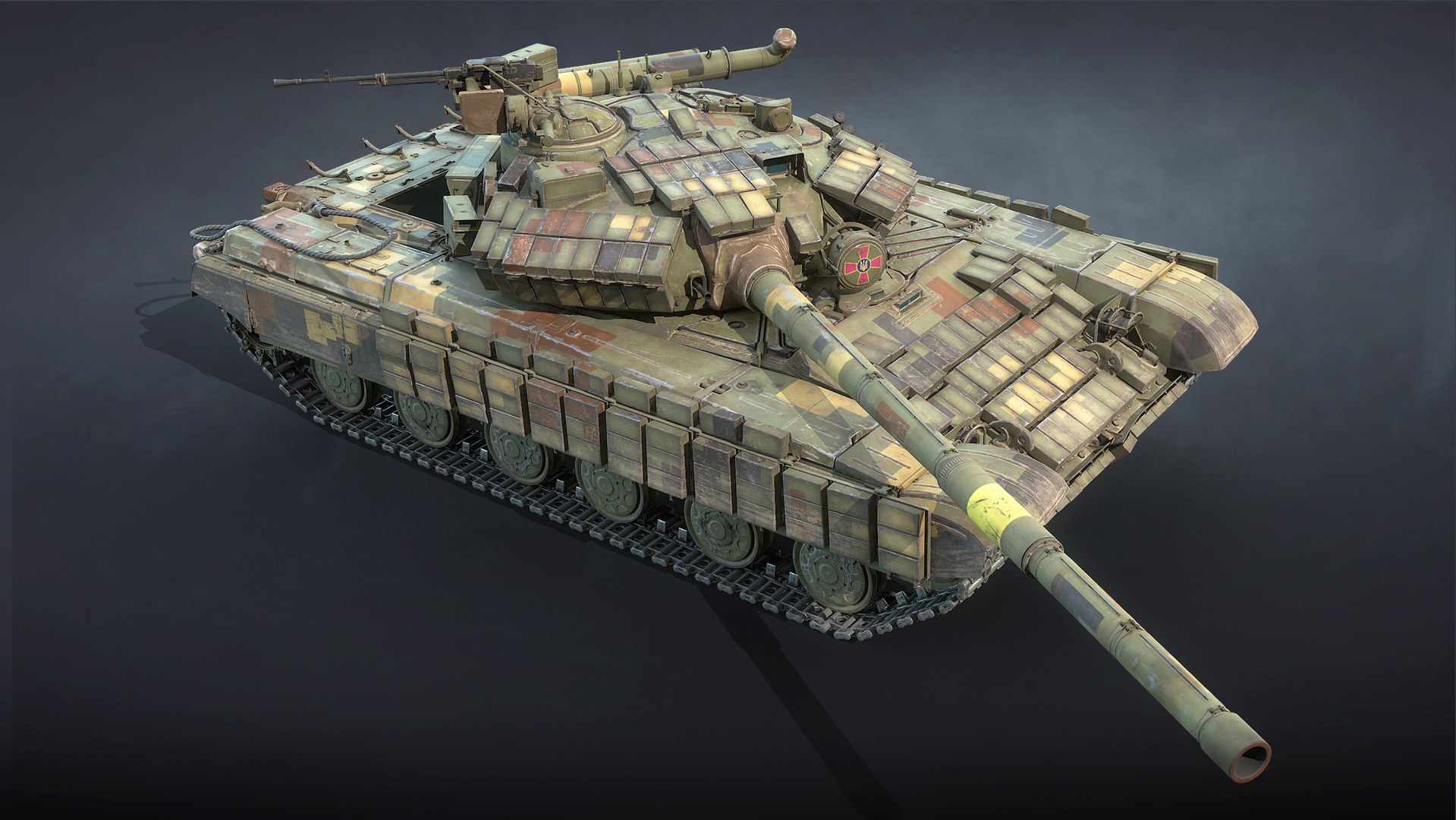 3D T-64BV Tank Game Ready model - TurboSquid 1879882