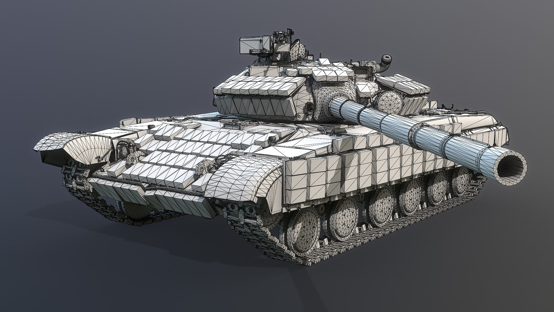3D T-64BV Tank Game Ready model - TurboSquid 1879882