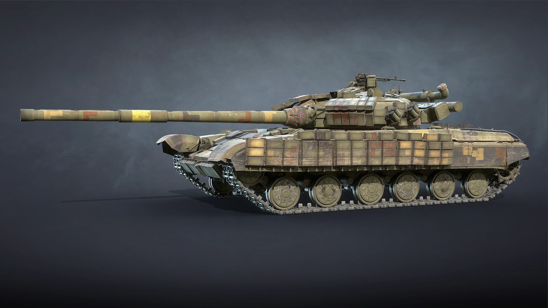 3D T-64BV Tank Game Ready model - TurboSquid 1879882