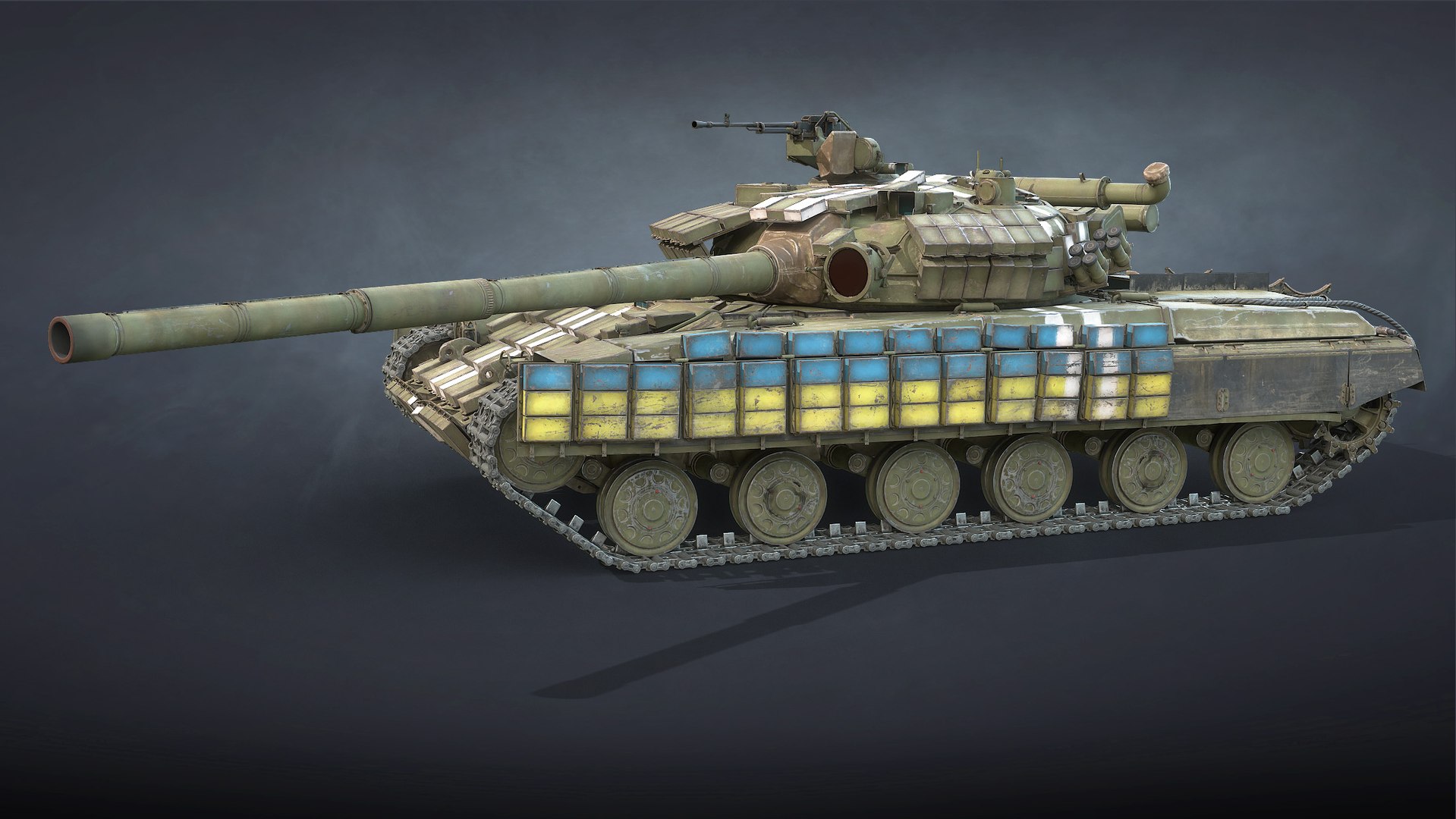 3D T-64BV Tank Game Ready model - TurboSquid 1879882