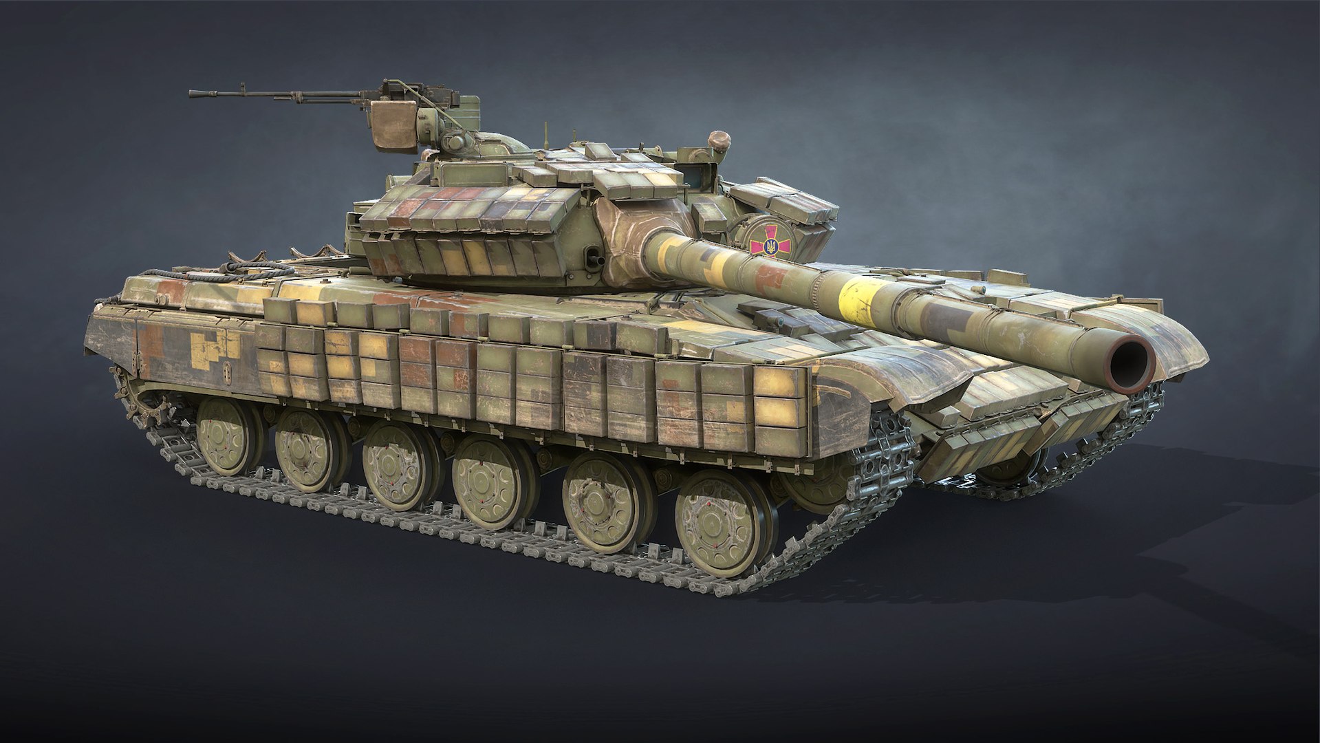3D T-64BV Tank Game Ready model - TurboSquid 1879882