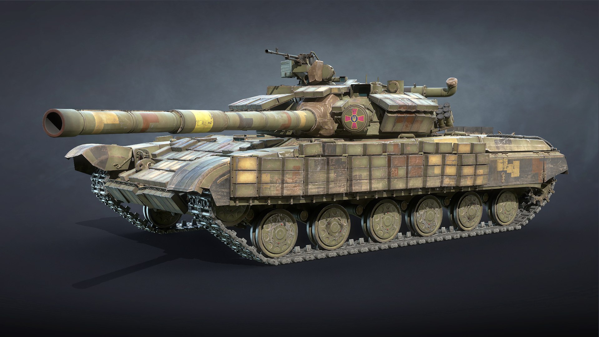 3D T-64BV Tank Game Ready model - TurboSquid 1879882