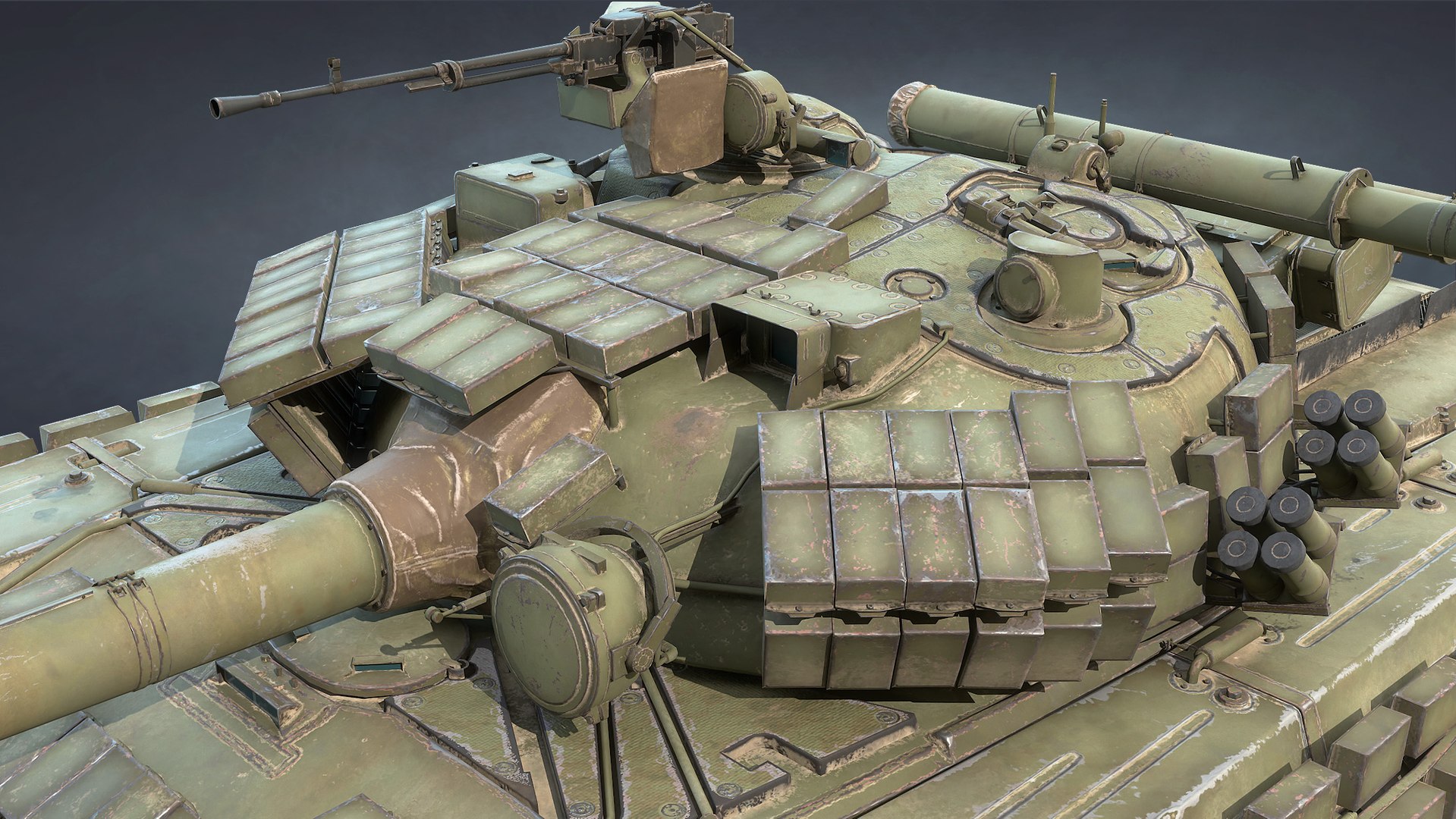 3D T-64BV Tank Game Ready model - TurboSquid 1879882