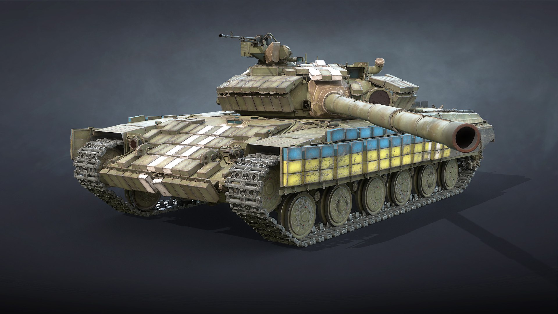 3D T-64BV Tank Game Ready model - TurboSquid 1879882