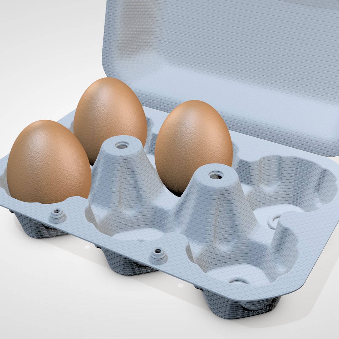 Egg box 3D model - TurboSquid 1254721