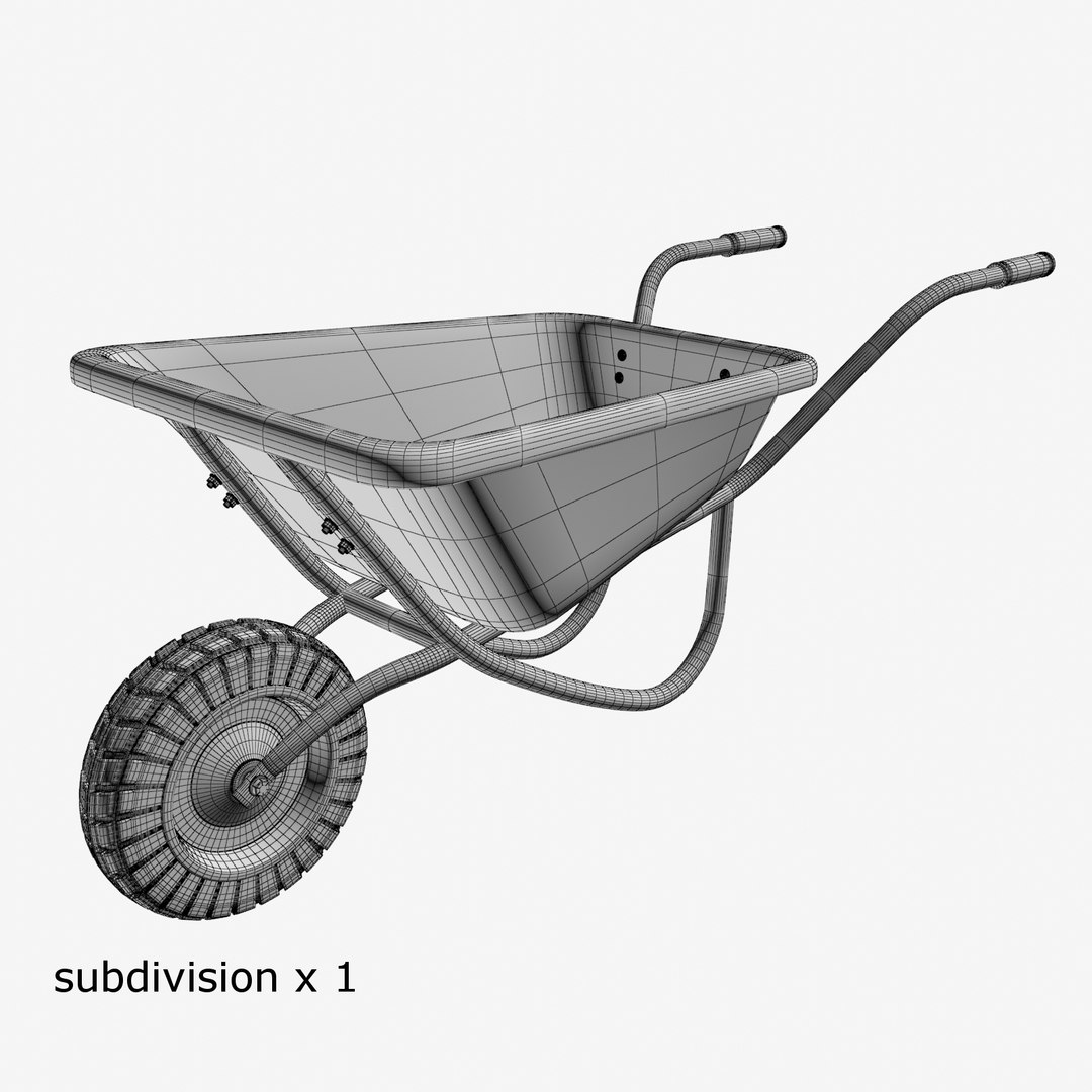 3D Wheelbarrow Wheel Barrow - TurboSquid 1165807