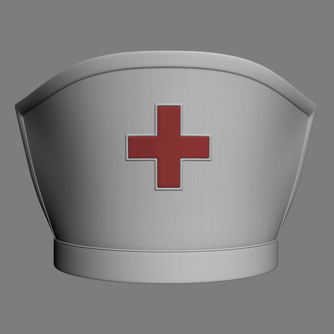 Nurse Hat 3D Model - TurboSquid 1346717