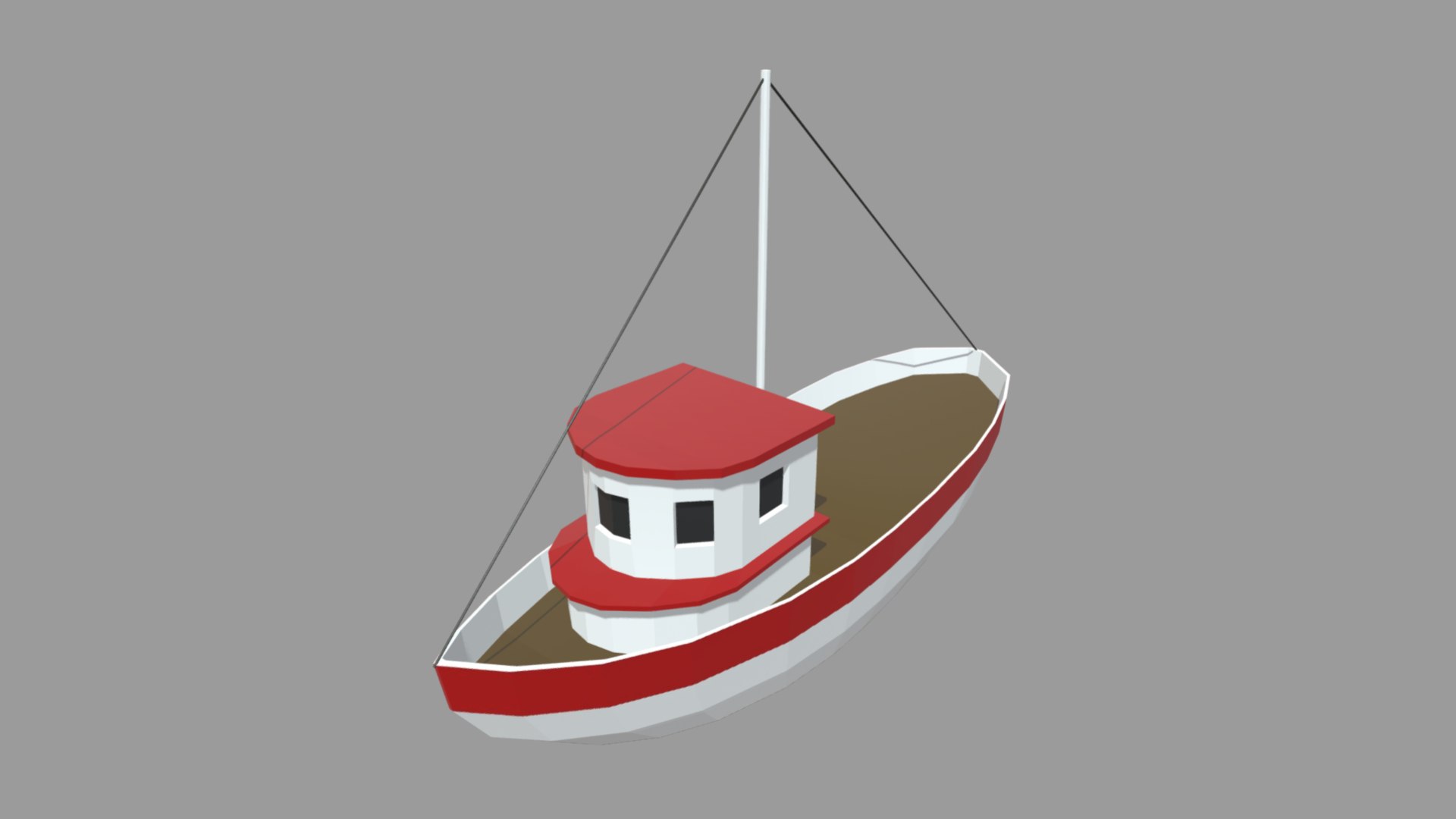 3D Low Poly Boat 03 - TurboSquid 2123659