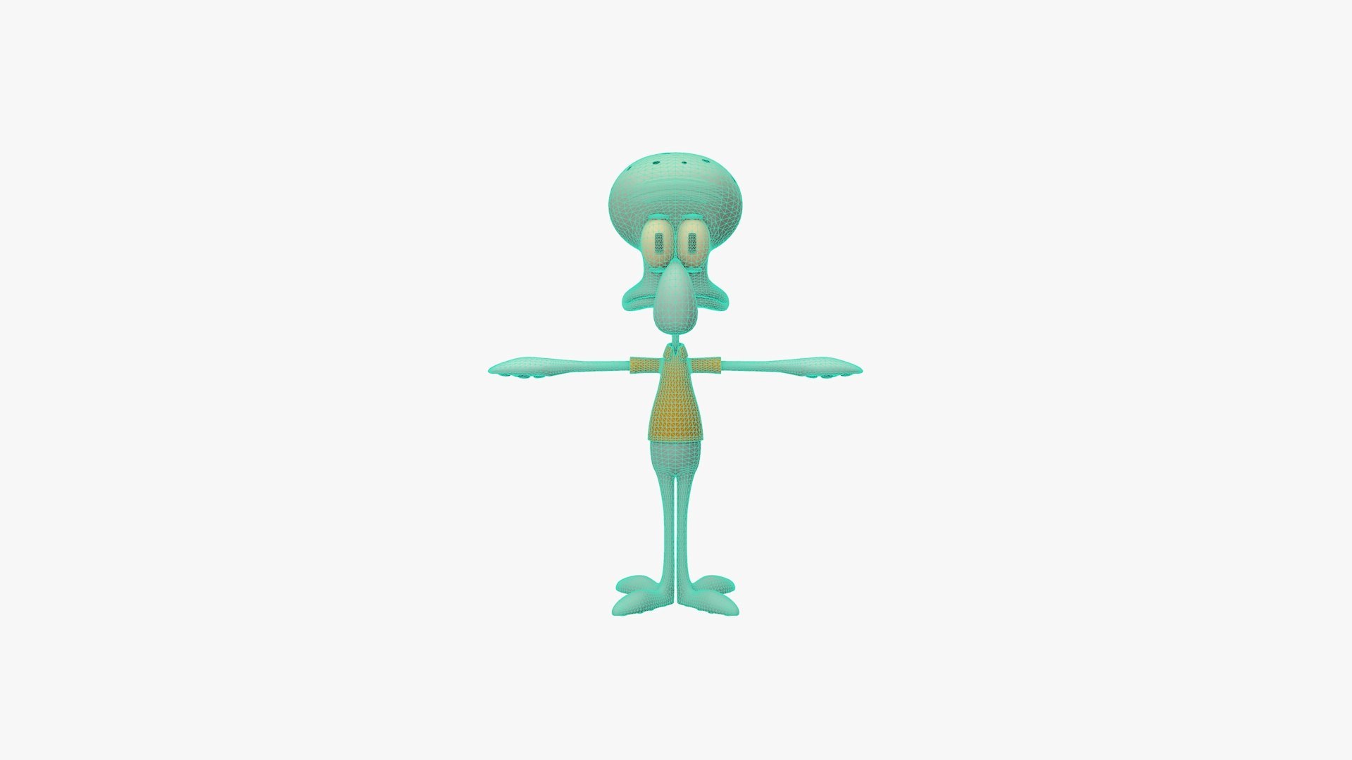 Squidward Tentacles From BFBBR 3D Model - TurboSquid 2366064