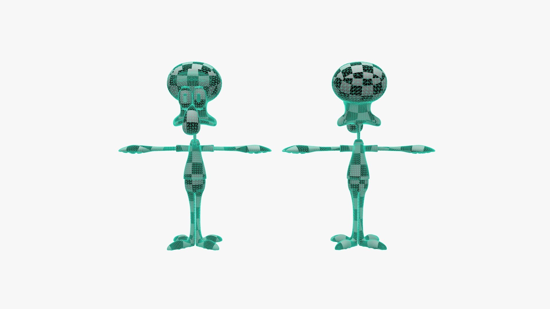 Squidward Tentacles From Bfbbr 3d Model Turbosquid 2366064