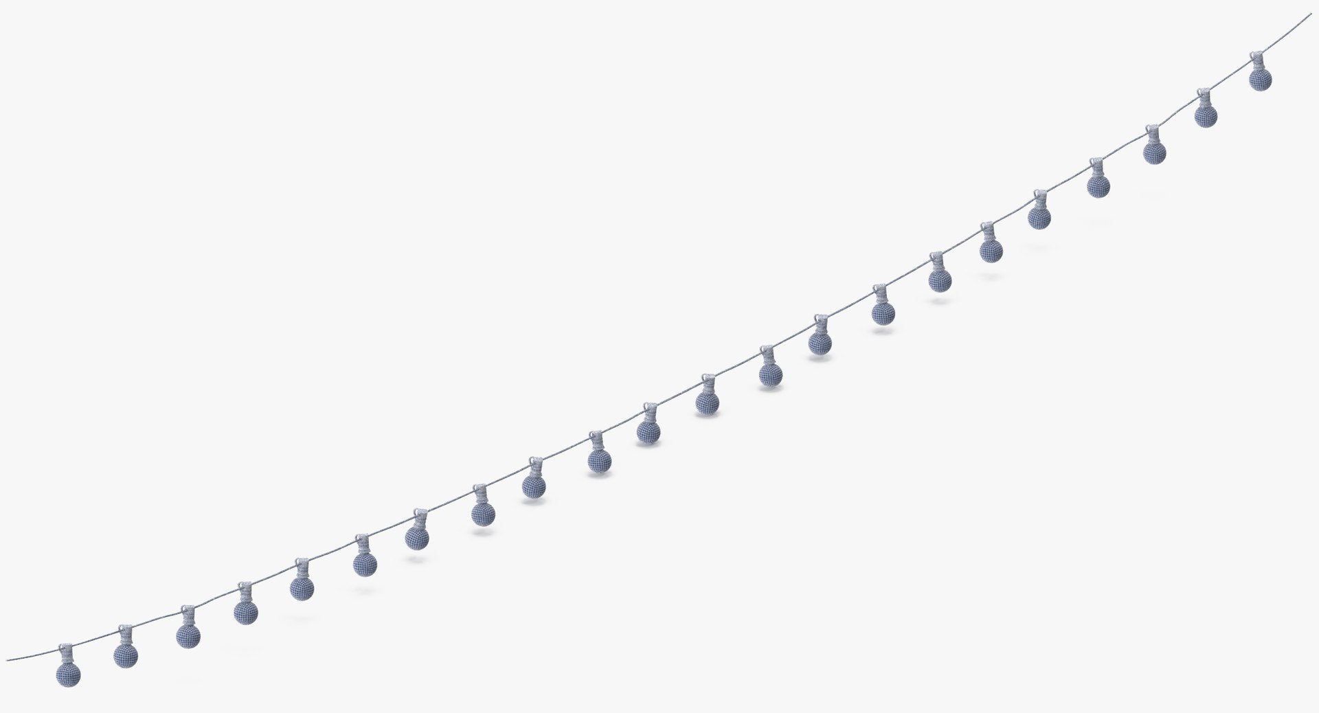 3d String Lights 02 Model