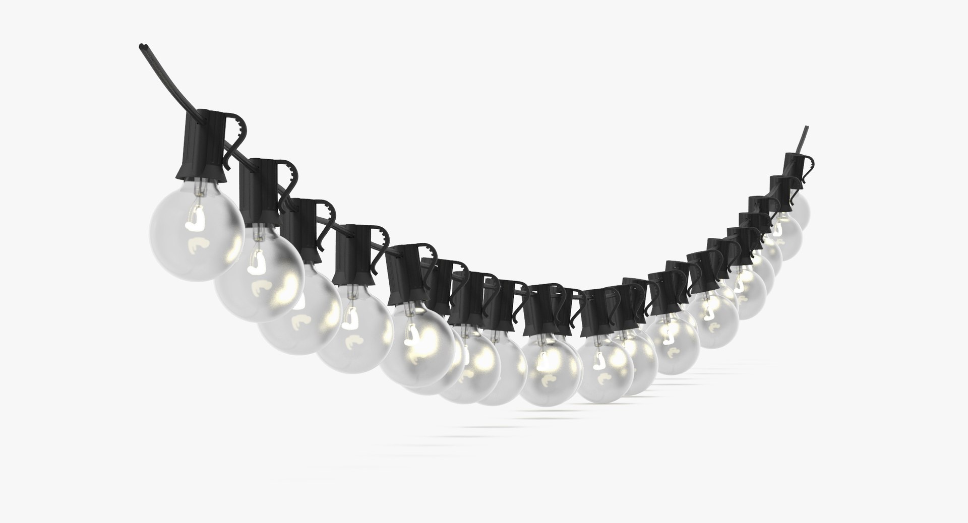 3d String Lights 02 Model