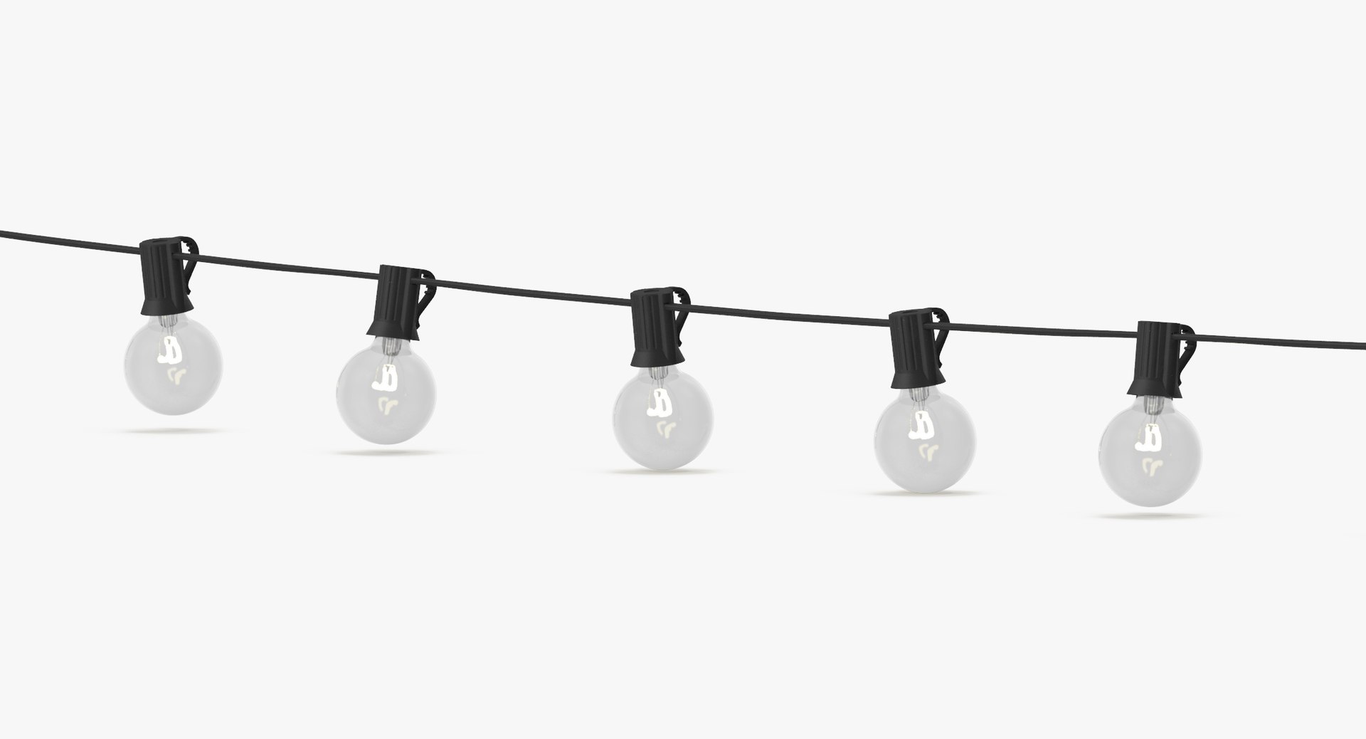 3d String Lights 02 Model