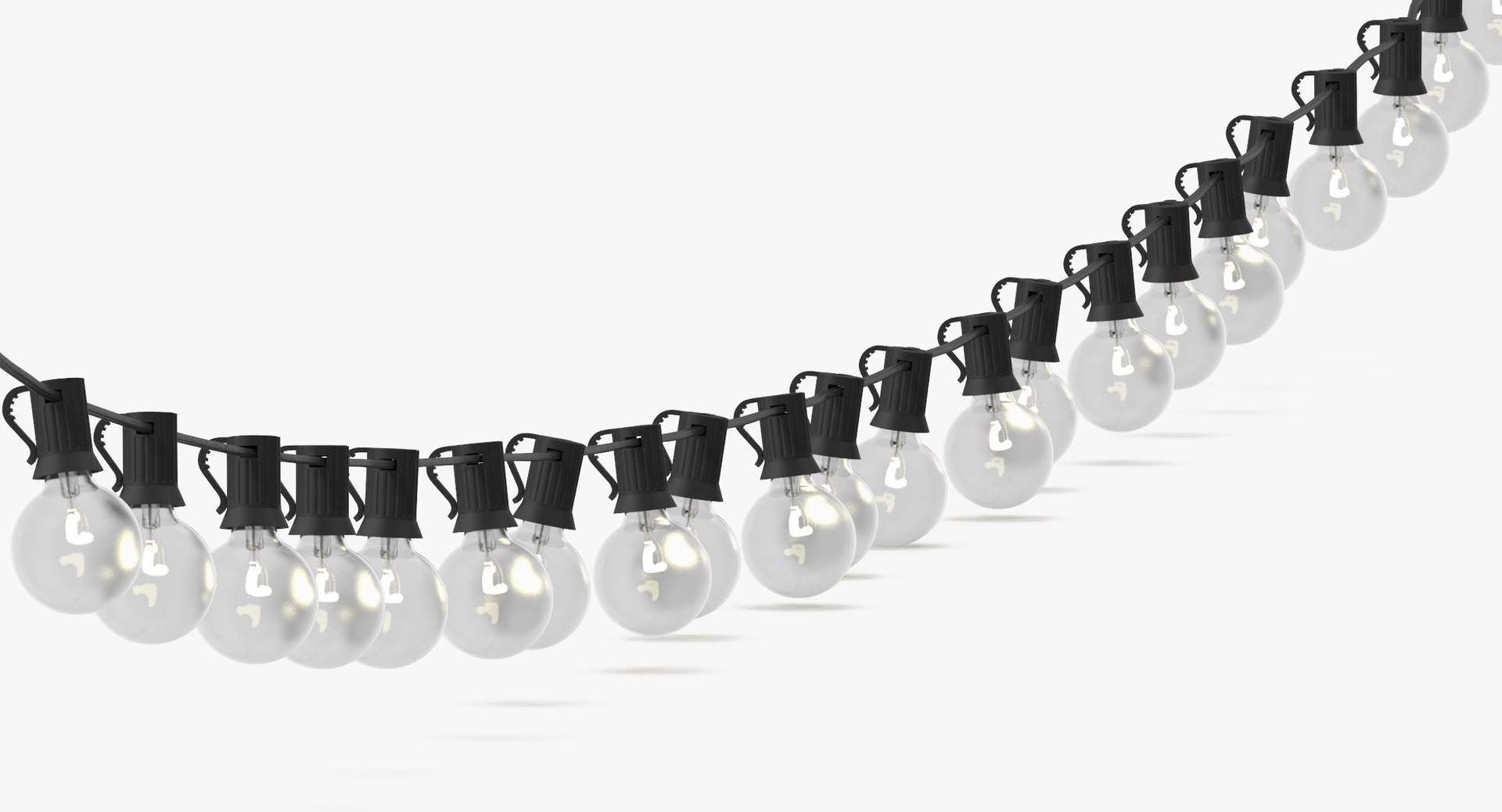 3d String Lights 02 Model